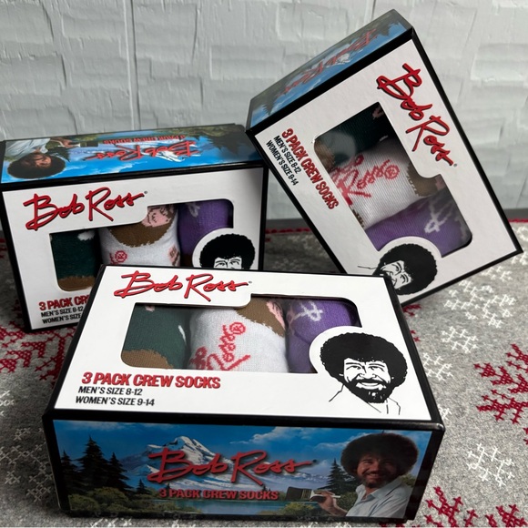 Bob Ross | Underwear & Socks | Bob Ross Menwomen Crew Socks 3pack ...